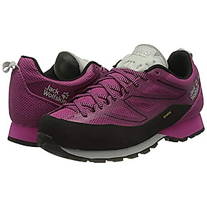Jack Wolfskin Women's Scrambler 2 Texapore Low Hiking Shoe Boot, Black/Purple, 8.5