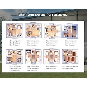 Fast Build Foldable and Expanded Container House Vacation Room with Bathroom Tiny House 40ft Prefabricated House