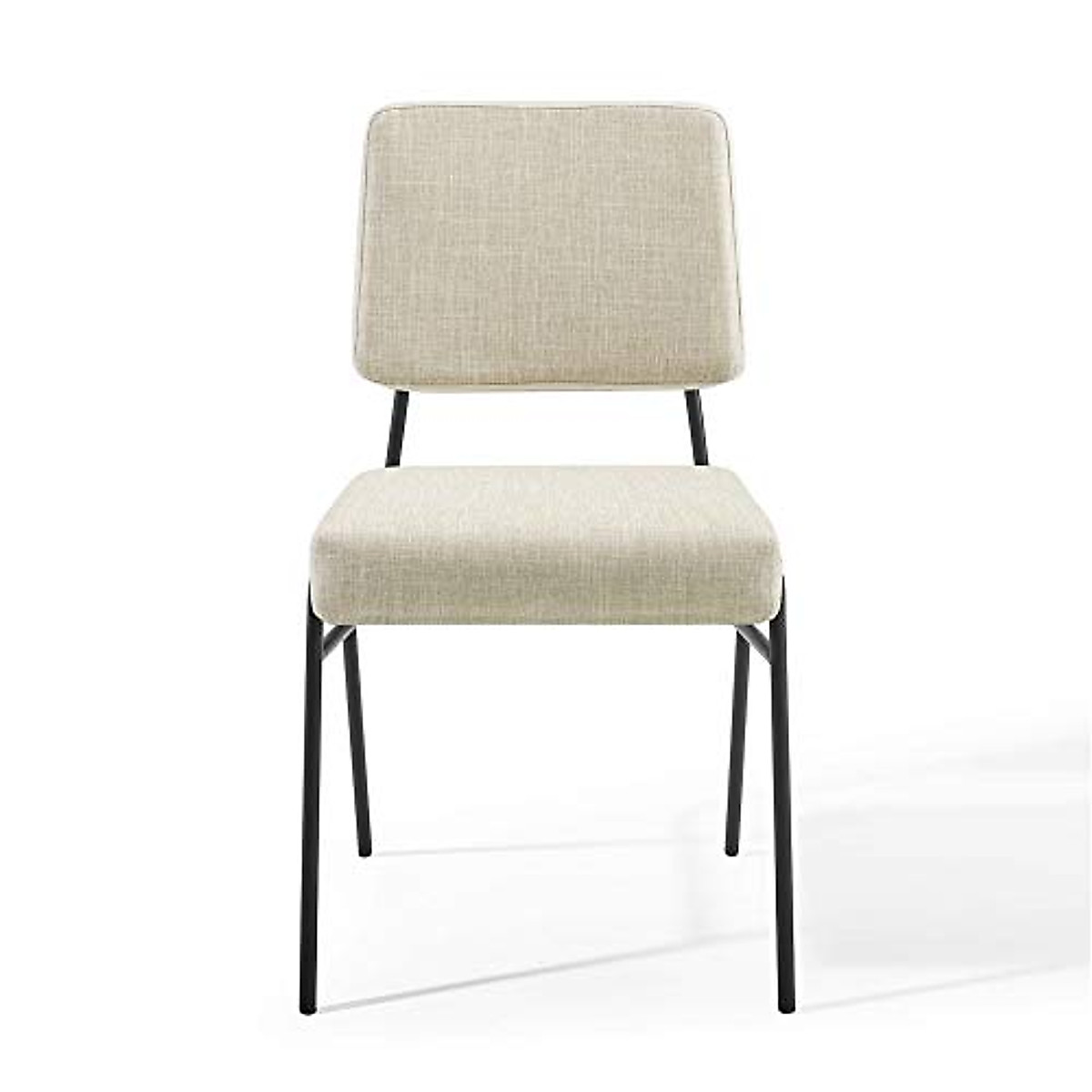 Ergode Craft Upholstered Fabric Dining Side Chair - Black Beige