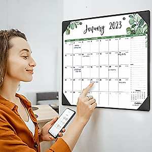 Large Desk Calendar 2023-2024 with Office Desktop Mat, Cabbrix Desk Pad Calendar 22 x 17 Inch Runs From Now to Dec 2024, Desk Blotter Academic Calendar 2023-2024 for Home School and Office