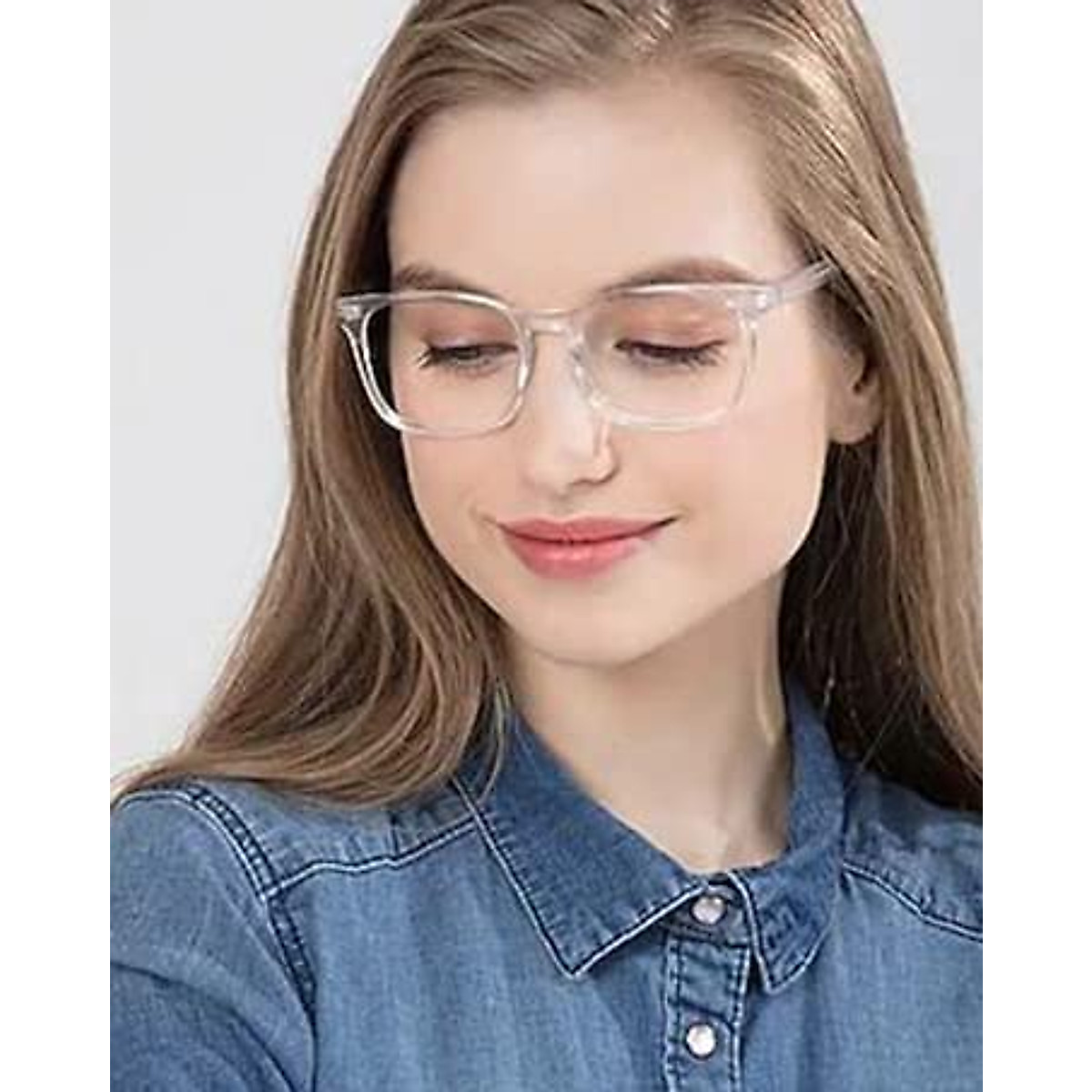 SCVGVER Retro Cateye Glasses Classic Non-Prescription Clear Lenses Eyewear for Women Men (Black Frame/Clear Lens)