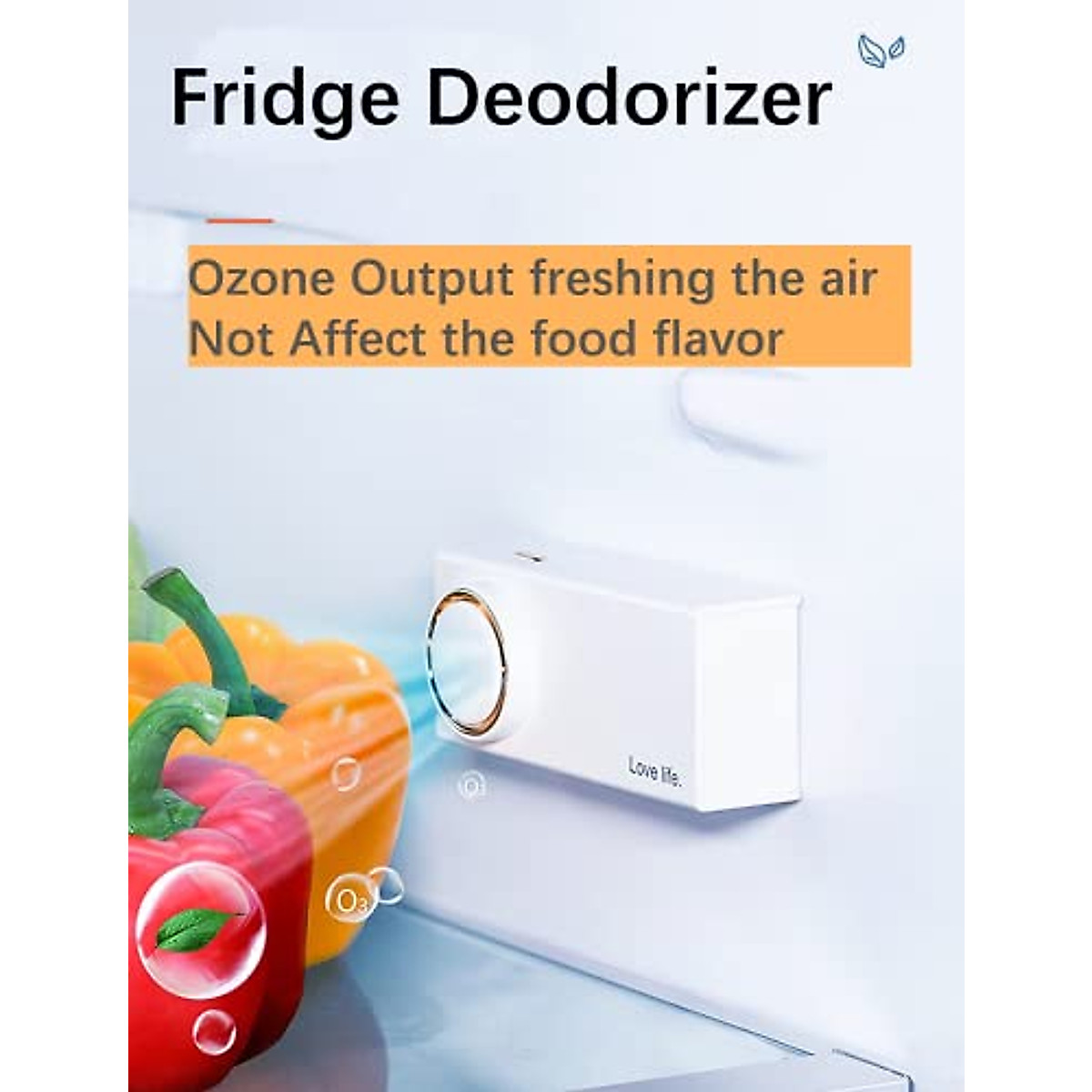 Fridge Air Purifier Compact wireless USB recharge Refrigerator Deodorizer, air refresher for car fridge closet wardrobe