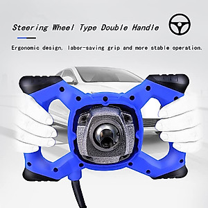 Handheld Cement Mixer 2600W Adjustable 6 Speed Handheld Electric Concrete Cement Mixer Used for Mortar，Mixing Cement Slurry,Paint Coating