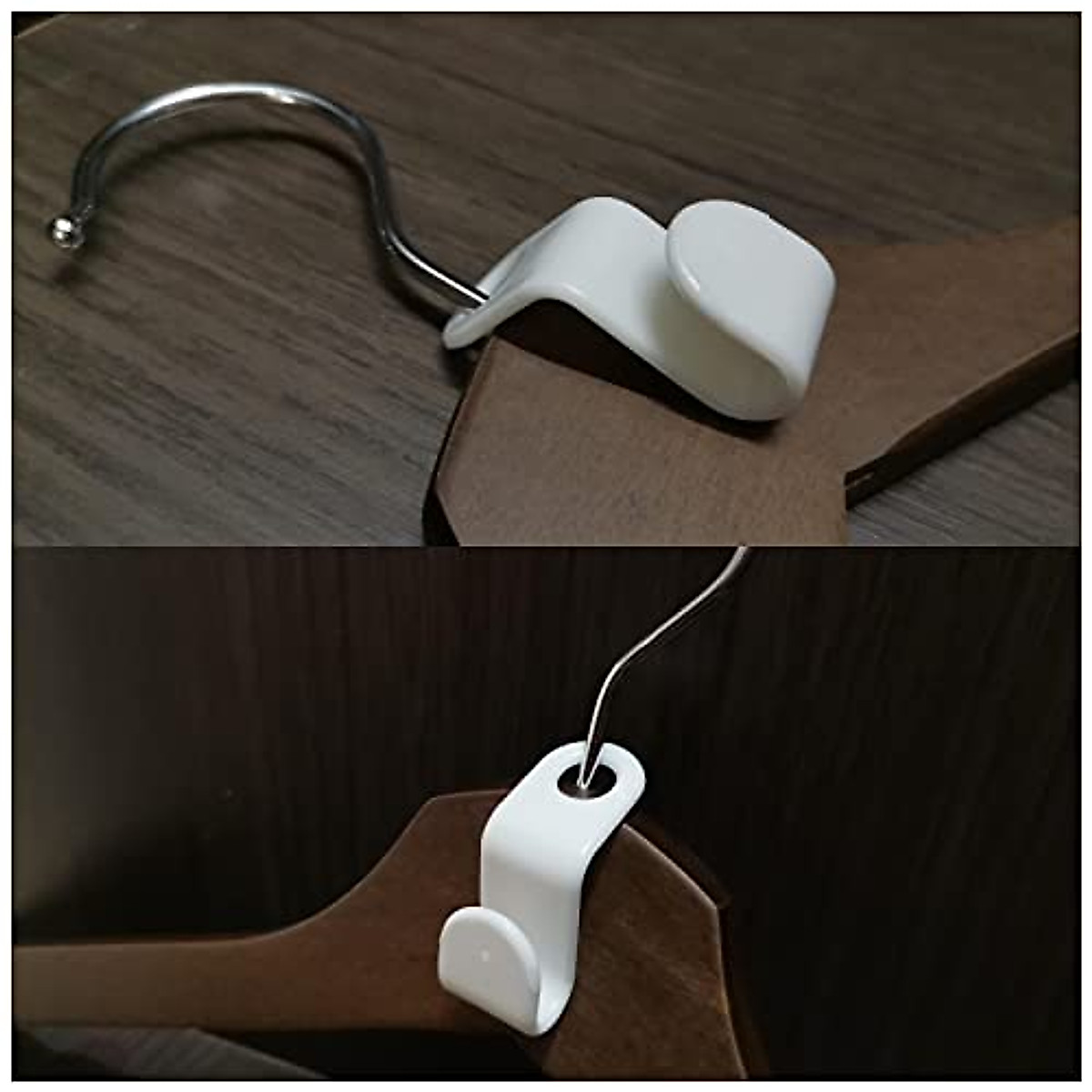 Clothes Hanger Connector Hooks 30Pcs Cascading Clothes Hangers Thicken,Space Saving Organizer for Heavy Duty Clothes Closet Hanger Extender Clips Cascading Connection Hooks