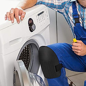 Bofoho Knee Pads, Gardening Construction Crawling Flooring Knee Pads for Men, EVA Foam Waterproof Anti-Slip Knee Protector with Adjustable Hook and Loop Straps