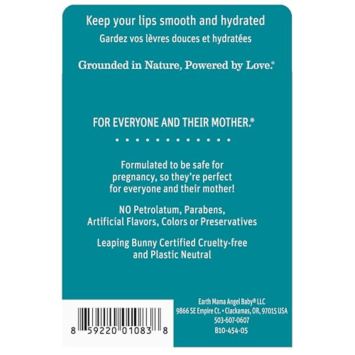 Earth Mama Lip Balm Quadruplets 4-Pack | No Petroleum, Artificial Colors or Flavors