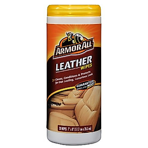 Armor All 10927/10881 Leather Wipes 20 Count 3 Pack
