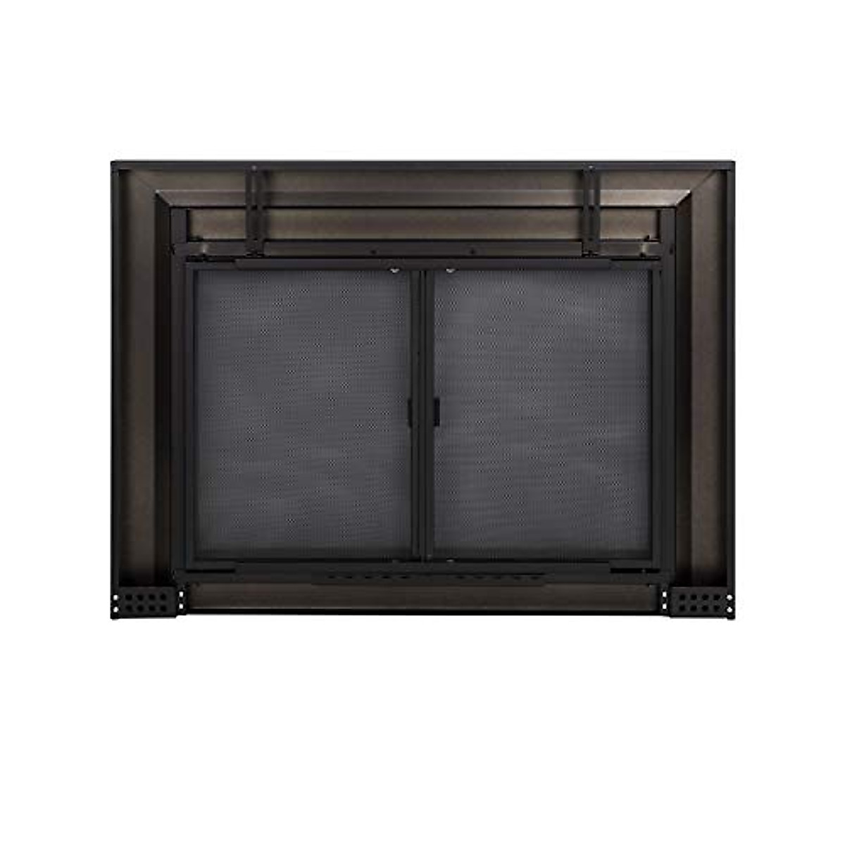 Pleasant Hearth Carlisle Fireplace Glass Door, Medium (CL-3001), Black