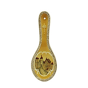 Decorative Ceramic Kitchen Spoon Rest by E.H.G | Deluxe German Village Scene