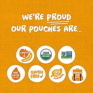 Peter Rabbit Organics, Organic Raspberry, Banana and Blueberry 100% Pure Fruit Snack, 4 oz. Squeeze Pouches (Pack of 10)