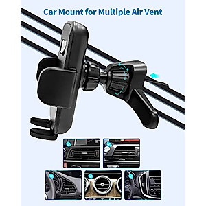 Corefyco Direct Car Phone Mount, Dashboard / Air Vent / Windshield Universal Car Phone Holder, Compatible with iPhone, Samsung, Moto, Huawei, Nokia, LG All Mobile Phones