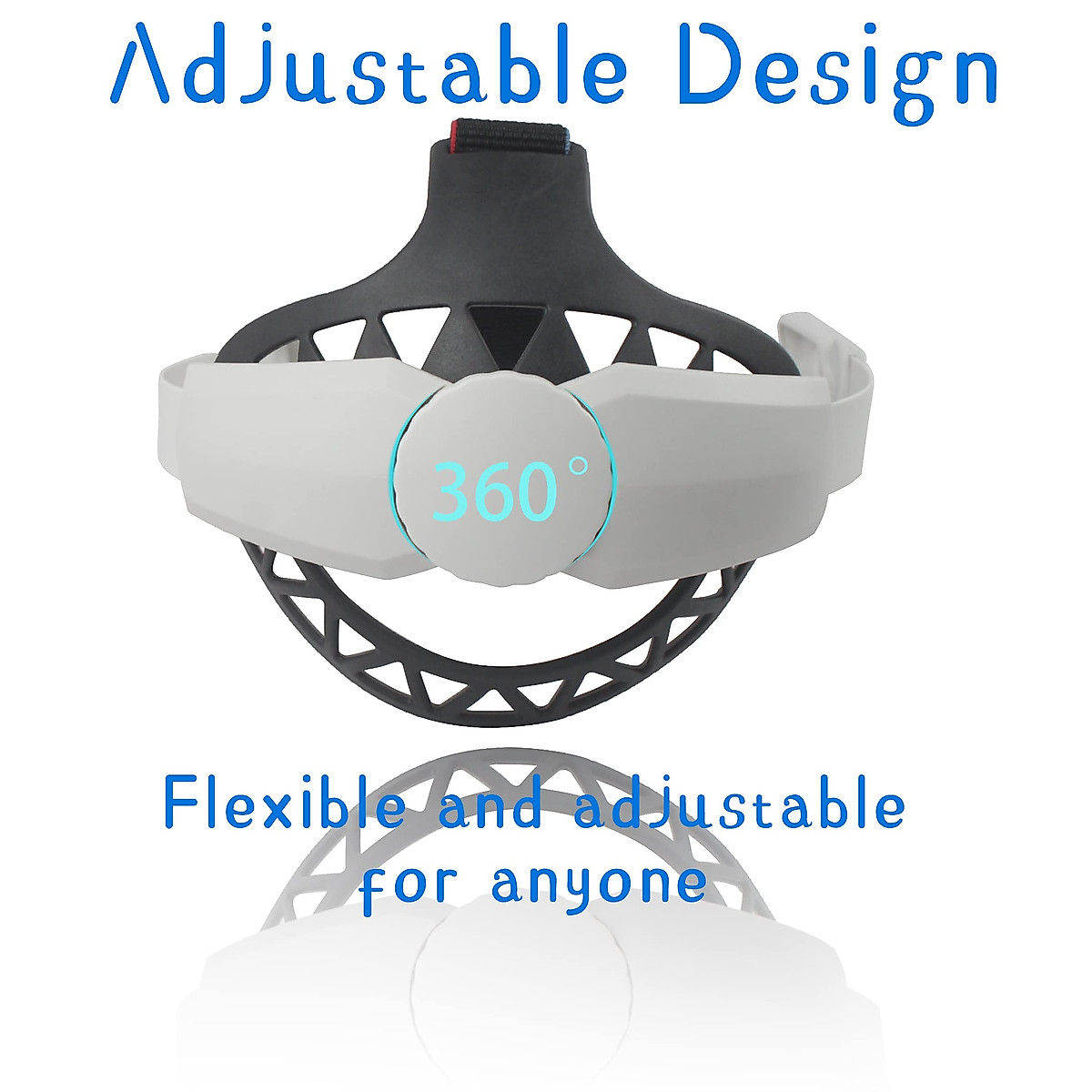 NIUVR Optimized Headset Strap Compatible with Quest 2 Headset, Replacement for Elite Strap, Kids Removable Head Cushion Comfortable Protective Headset Strap, Pressure Reduced Head Strap for VR