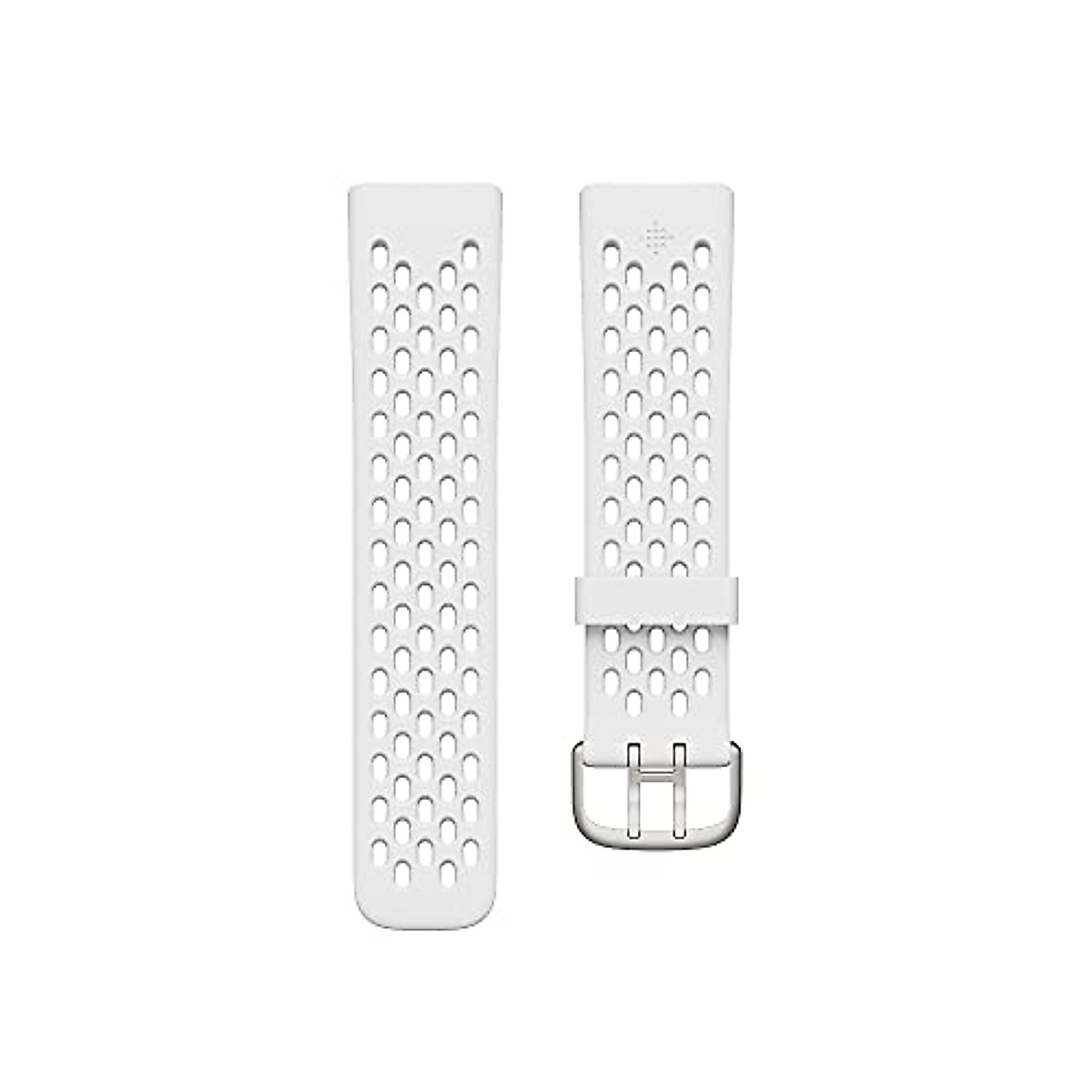 Fitbit Charge 5 Sport Accessory Band, Official Product, Frost White, Large