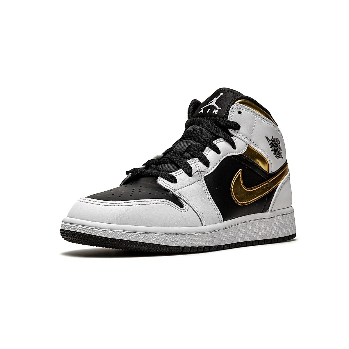 Jordan Air 1 Mid (Big Kid) White/Multicolor/Black 5 Big Kid M