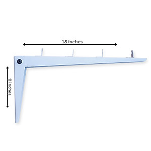 SILAK Wall Mounted Clothes Drying Rack - Foldable Laundry Drying Rack with 100 ft Rope, Space Saving Wall Clothes Dryer Rack (White, Design-2)