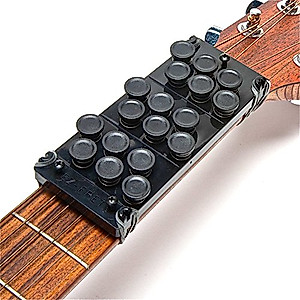Ez-Fret Guitar Attachment, Eliminates Finger Pain, 110 Chords Available, Fits MOST Full Sized Acoustic Guitar, L/H OK, Not A Beginner Tool, For People Whose Fingers Hurt From Guitar Strings