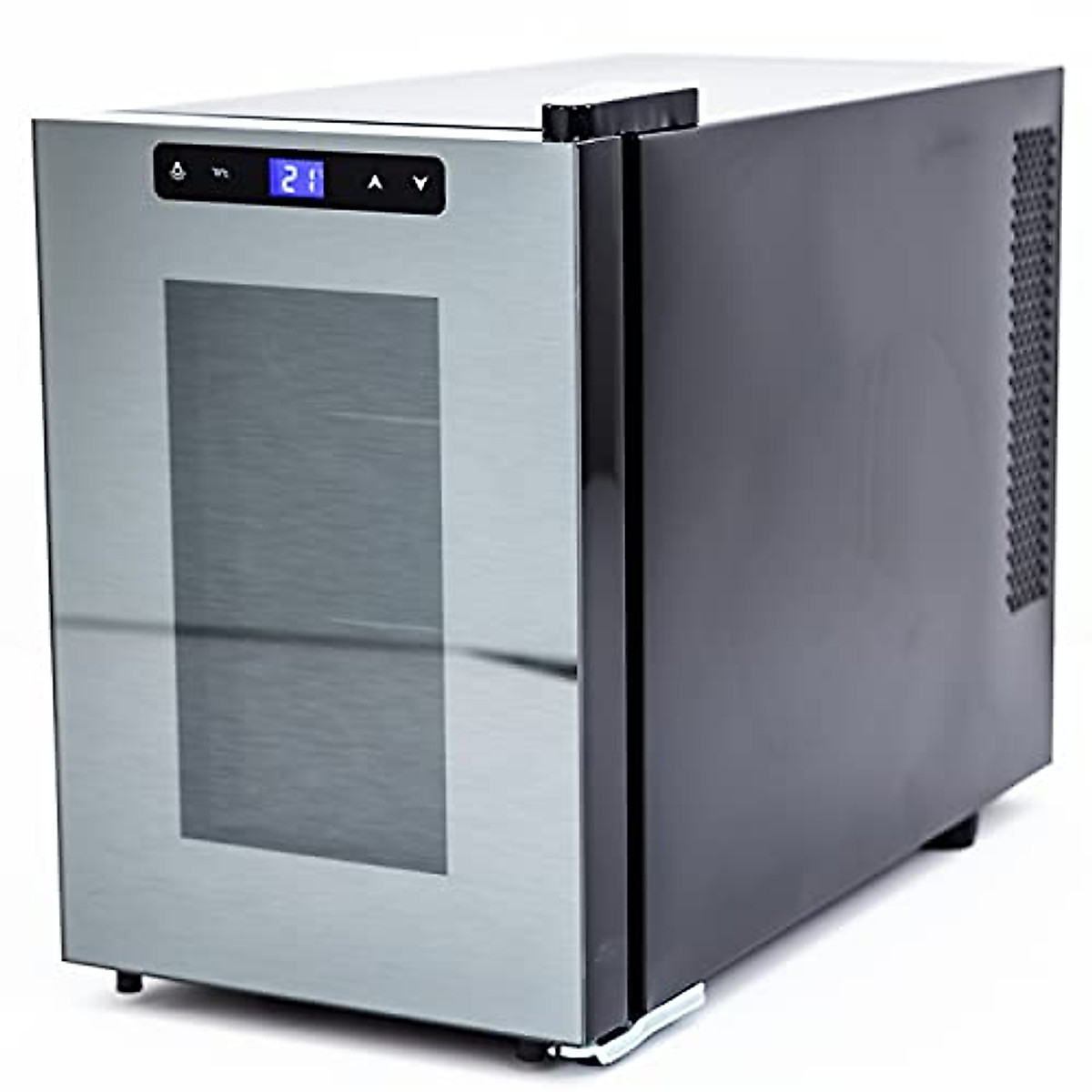 Avanti WCT6C4S Wine Cooler Refrigerator with 6 Bottle Capacity, Thermoelectric Cooling, Freestanding WineCellar, Temperature LED Display, Black