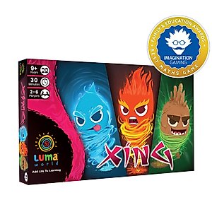 Luma World STEM Educational Board Game Xing for Ages 9+ Years to Learn Multiplication, Tables, Mental Math, Strategy, Resource Management, Easy to Learn and Play, up to 6 Players