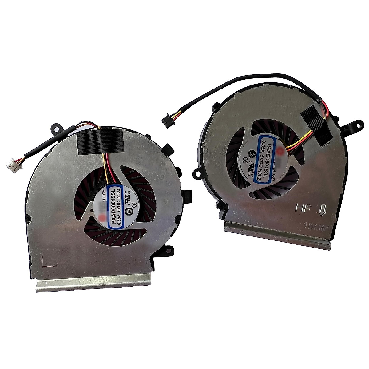 CPU Cooling Fan + Gpu Cooling for Msi Ge72 Ge62 2QD 2QE Pe60 Pe70 Gl62 Gl72 Gp72 Gp62, 2 Fans PAAD06015SL N302 N303