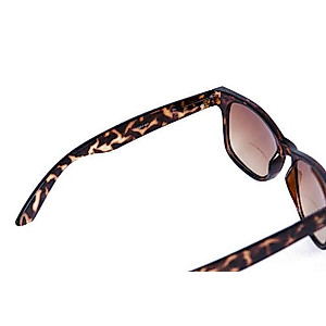 Lovin Rays" Polarized Sunglasses with Nearly Invisible Line Bifocal for Men and Women (Tortoise, 1.75)
