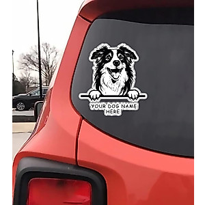 Customize Pet Sticker Decal With Your Dog Name | Custom Drawn Pet Decals For Your Car, Truck, SUV, Window, Laptop, Water Bottles, Phones And Wall 5 Inch (french bulldog 2)