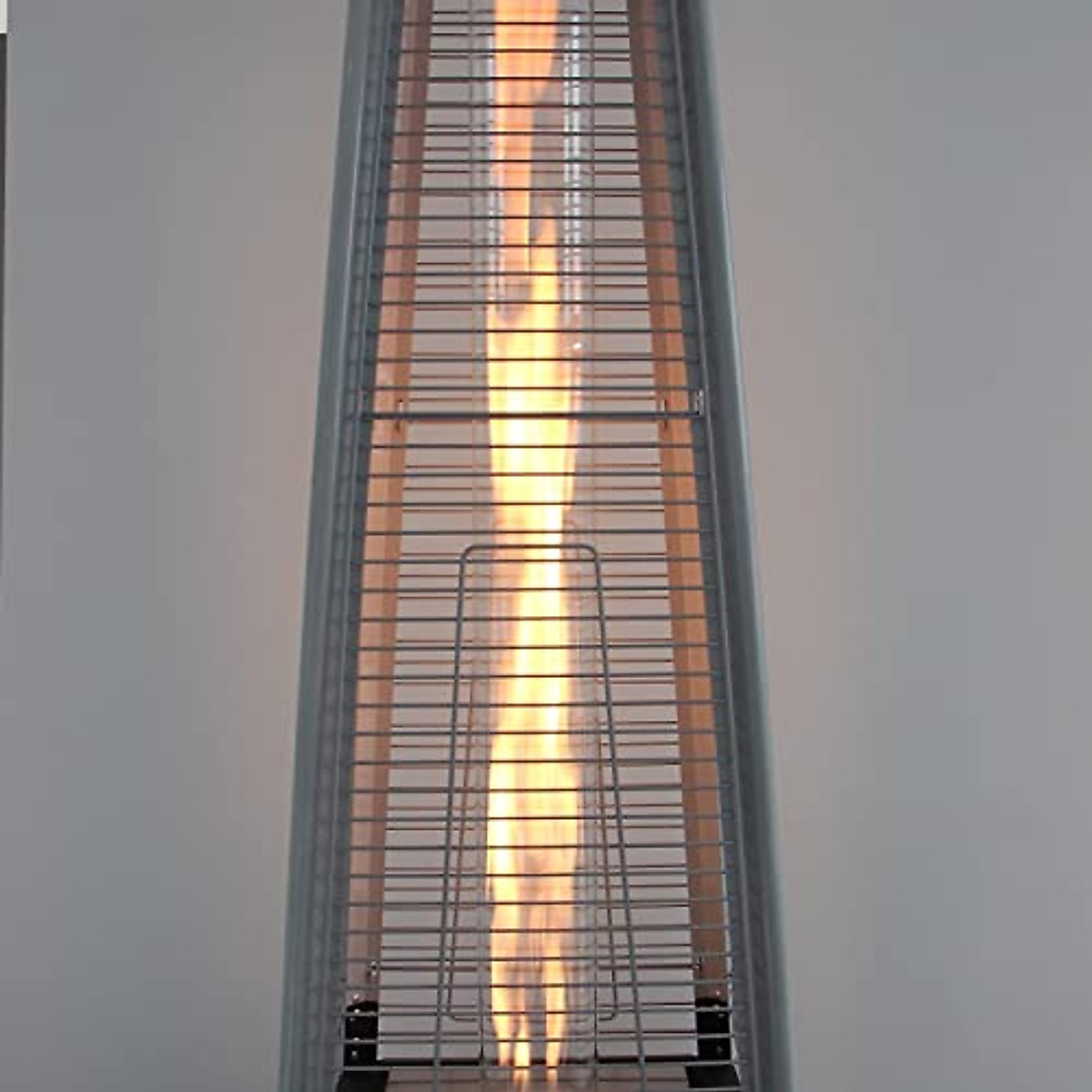 Touchstone Citadel™ 40,000 BTU Pyramid Outdoor Propane Patio Heater - 89 Inches Tall - Tempered Glass Quartz Tube - Built-in Tip/Tilt Auto Shut Off - Wheel Kit Included - 40001