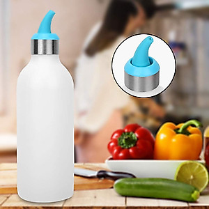 Squeeze Bottle, Empty Squeeze Bottles Leak Proof Refillable Condiment Container Squeeze Condiment Bottles for Kitchen Use Condiments Dressings (blue)