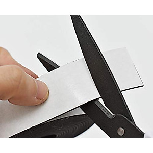 MagX Magnetic Tape with Adhesive 1"x10', Ultra Thick 60 mil, Magnetic Strip with Self Adhesive, Flexible Magnetic Roll Tape, Peel and Stick, Anisotropic Strong Magnets, Stationery, Office Supply