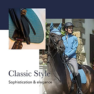 LeMieux Dressage Cotton Square Saddle Pad - English Saddle Pads for Horses - Equestrian Riding Equipment and Accessories (White - Small/Medium)