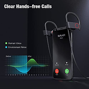 Bluetooth Headphones, Sport Headphones HD Bass+ Sound Wireless Headphones with IPX7 Waterproof Bluetooth V5.3 Running Headphones with 15H Playtime, Sound Isolation Headphones