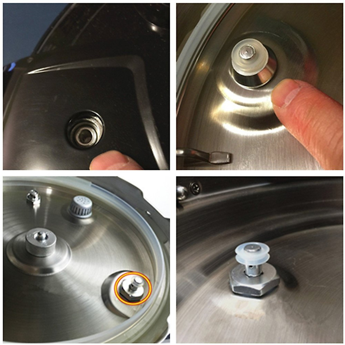 Sealing Rings Silicone Gasket Float Valve Kit Fits 5 or 6 Quart Models for Innova 42106 Instant Pot Model IP-CSG60, IP-CSG50, IP-LUX60