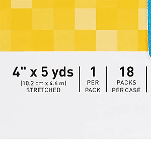 McKesson Cohesive Bandage, Non-Sterile, Self-Adherent Closure, Multi-Color, 4 in x 5 yds, 1 Count, 18 Packs, 18 Total