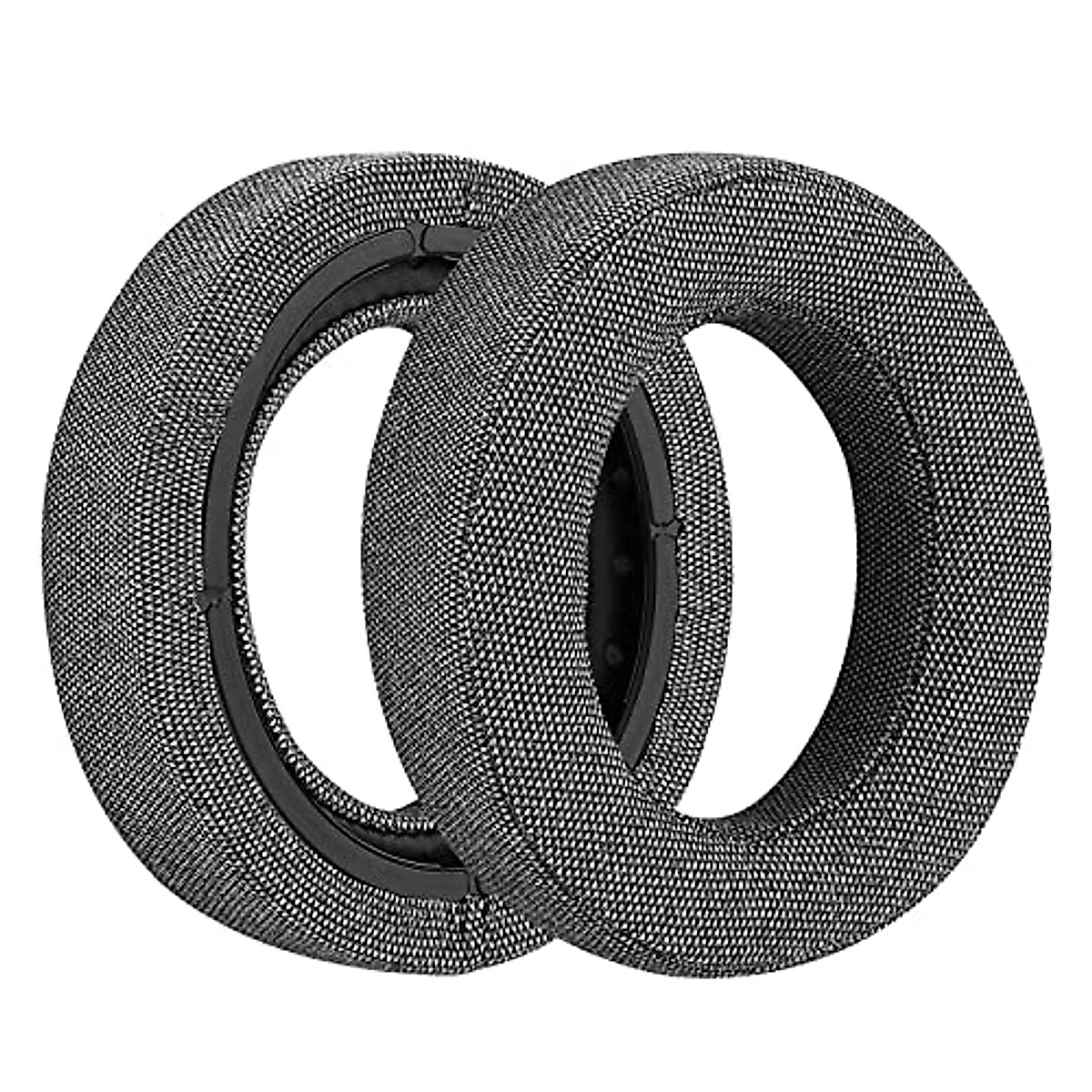 Geekria Comfort Linen Replacement Ear Pads for Corsair HS70 PRO, HS60 PRO, HS50 PRO Headphones Ear Cushions, Headset Earpads, Ear Cups Cover Repair Parts (Grey)