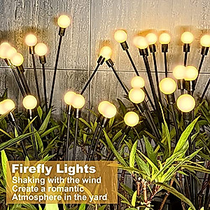 XIILSIE 4Pcs Floating Pool Lights + New Upgraded 4 Pack 8 LED Solar Garden Lights