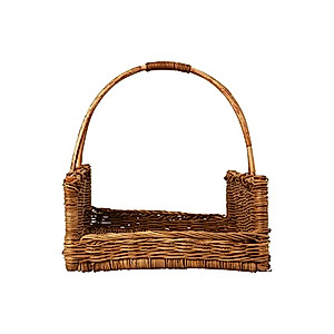 Creative Co-Op Decorative Rattan Hanging, Natural Basket
