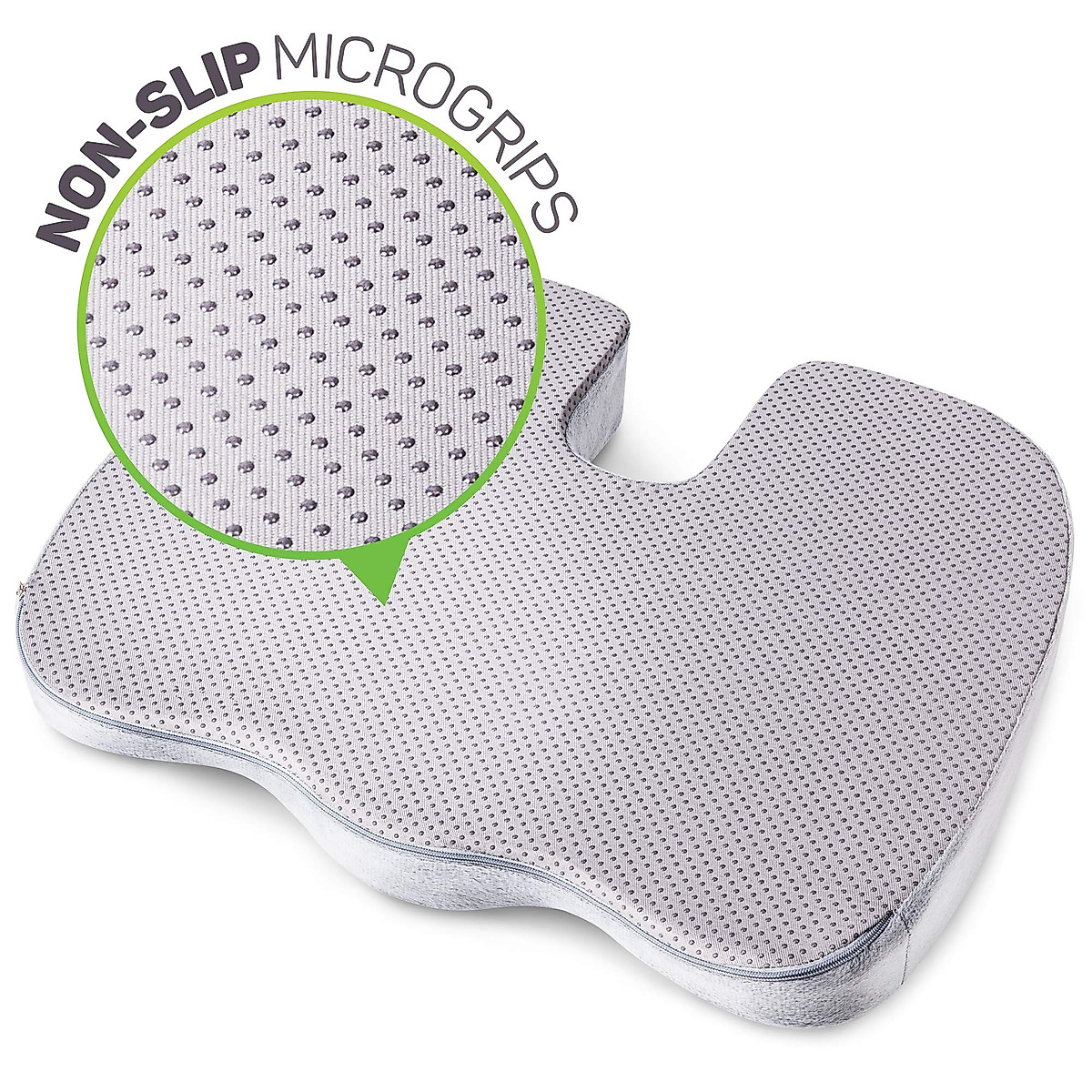 Aylio Lower Back Relief Cushion - Butt and Hip Support Cushion for Office Chair - Ergonomic Tailbone Pillow Promotes Healthy Posture - Coccyx Sciatica Seat Cushion