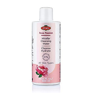 OTACI Rose Passion Micellar Cleansing Water, Face Cleansing Makeup Skin Remover Wash Rosewater Hydrating Moisturizer