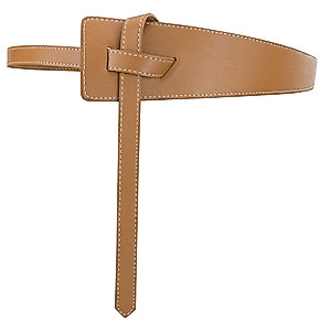 FGSS Womens Fashion PU Leather Belts Tie a Knot Waist Belt for Dress Jeans (Fit waist size 25"-40")