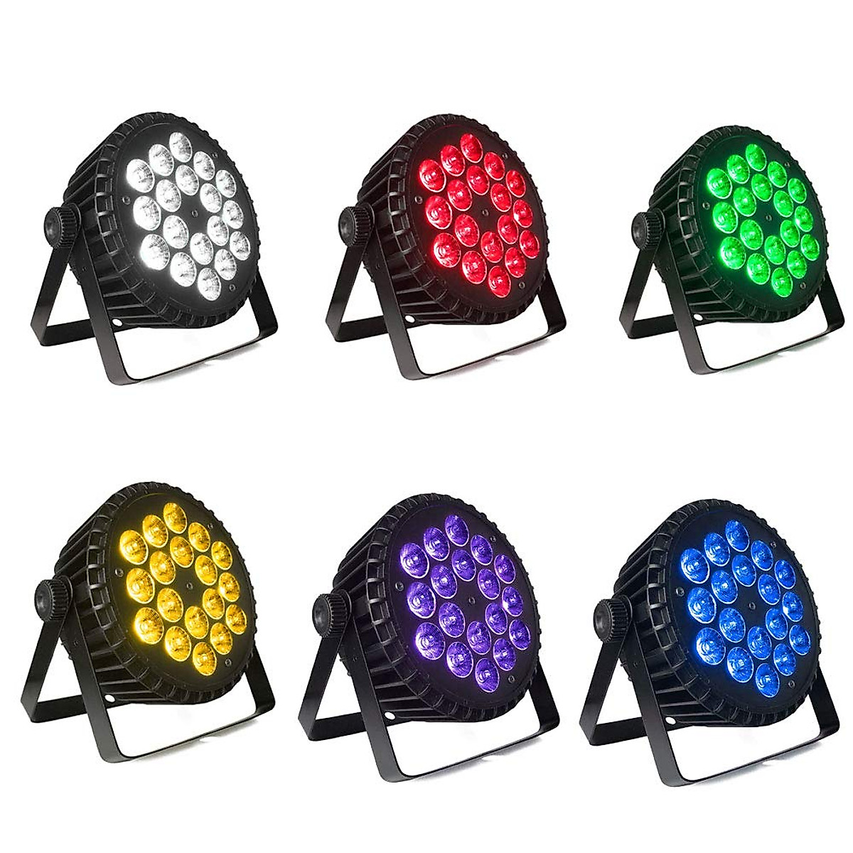 Stage Lights Par Lights Led Stage Lighting,18X10W DMX 512 8CH for Stage,church,Wedding, Dj,Band, Night Club, Theater Performance