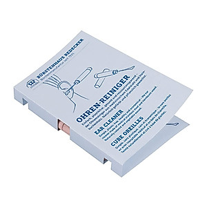 Redecker Ear Cleaner, Medical Grade Stainless Steel Loop-Shaped Tool for Earwax Removal with Hornbeam Wood Handle and Cover, Made in France, Light Rose