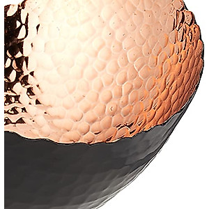 Elegance Eclipse Bowl, 7.25" x 6.5", Black/Copper