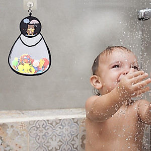 Bath Toy Organizer, Bath Toy Bag Hanging Bath Toy Storage with Quick Drying Mesh for Kids Toddlers Bathroom Toy