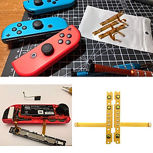 Comidox 2PCS Replacement SR SL Left Right Button Key Flex Cable for Nintendo Switch Joy-Con Controller SR+SL