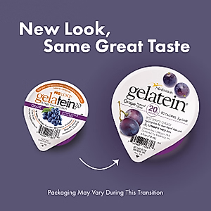 Medtrition High Protein Sugar Free Gelatin |Gelatein Grape| 12 Servings