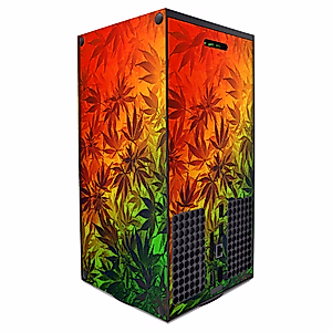 GNG Weed Skins Compatible with Xbox Series X Console Decal Vinal Sticker + 2 Controller Set