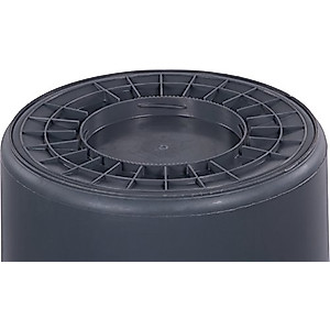 CFS 34105523 Bronco Round Waste Container Only, 55 Gallon, Gray
