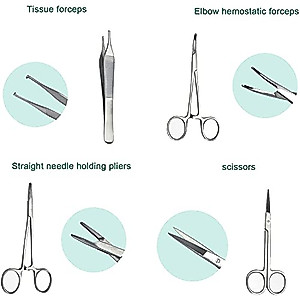 Teaching Model,Simulated Oral Suture Model Kits, Dental Suture Kit Medical Skin Suture Surgical Training Kit Chirurgical Surgical Practice Set Oral Doctors Dental Teachin