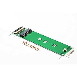 Sintech M.2 (NGFF) NVME SSD to M2 A/E Key WiFi Port with 20cm Cable(M.2 Only Provide PCIe 1X Lane)