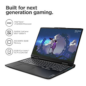 Lenovo IdeaPad Gaming 3i - 2022 - Everyday Gaming Laptop - NVIDIA GeForce RTX 3050Ti Graphics - 15.6" FHD Display - 8GB Memory - 512GB Storage - Intel i7 12th Gen - Onyx Grey