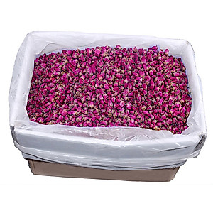 TooGet Fragrant Natural Red Rose Buds Rose Petals Organic Dried Flowers Wholesale, Culinary Food Grade - 4 OZ